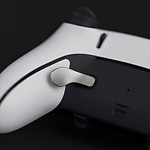 eXtremeRate Back Paddles for PS5 Edge Controller, Metallic Silver Replacement Interchangeable 4PCS Metal Back Buttons for PS5 Edge Controller - Controller NOT Included