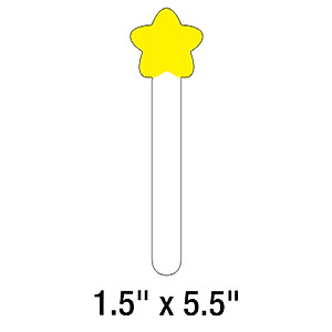 Carson-Dellosa Star Sticks Manipulative (146001), Yellow/White