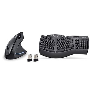 Ergonomic Bundle PERIBOARD-612 Wireless Ergonomic Keyboard with PERIMICE-713 Wireless Vertical Mouse