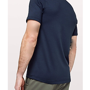 Lululemon Mens Evolution Polo Short Sleeve Shirt (Nautical Navy, XL)