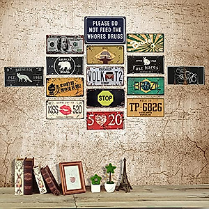 Funny Metal Tin Sign College Dorm Decor, Please Do Not Feed The Whores Drugs Signs Bar Sign Home Bathroom Garage Signs Room Decor 8 X 12 Inch