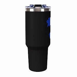 Flag Map of French Insulated Tumblers with Handle Stainless Steel Coffee Mug Funny Travel Cup with Lid Straw 40oz