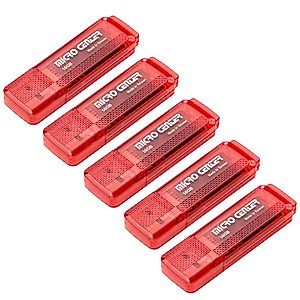 INLAND Micro Center Super Speed 5 Pack 16GB USB 3.0 Flash Drive Gum Size Memory Stick Thumb Drive Data Storage Jump Drive