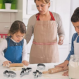 Dinosaur Cookie Cutters Set of 12, Steel Metal Dinosaur Theme Shapes Baking Mold for Kids Birthday Party Supplies, Footprint, Dinosaur Eggs,Brontosaurus, Camarasaurus, Stegosaurus, Thiceratops