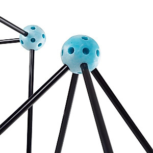 Construction Fort Building Toy Set for Kids with 60 Pieces - Build and Play Kit for Indoor and Outdoor Use - For Boys and Girls by Hey! Play! , Green