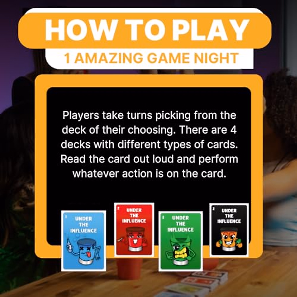 Extremely Under the Influence - Drinking Games for Adults - Party Card Game for Night with Friends - Fun Challenges, Dares, and Questions - Perfect for Parties, 21st Birthday Gift (Expansion Pack)