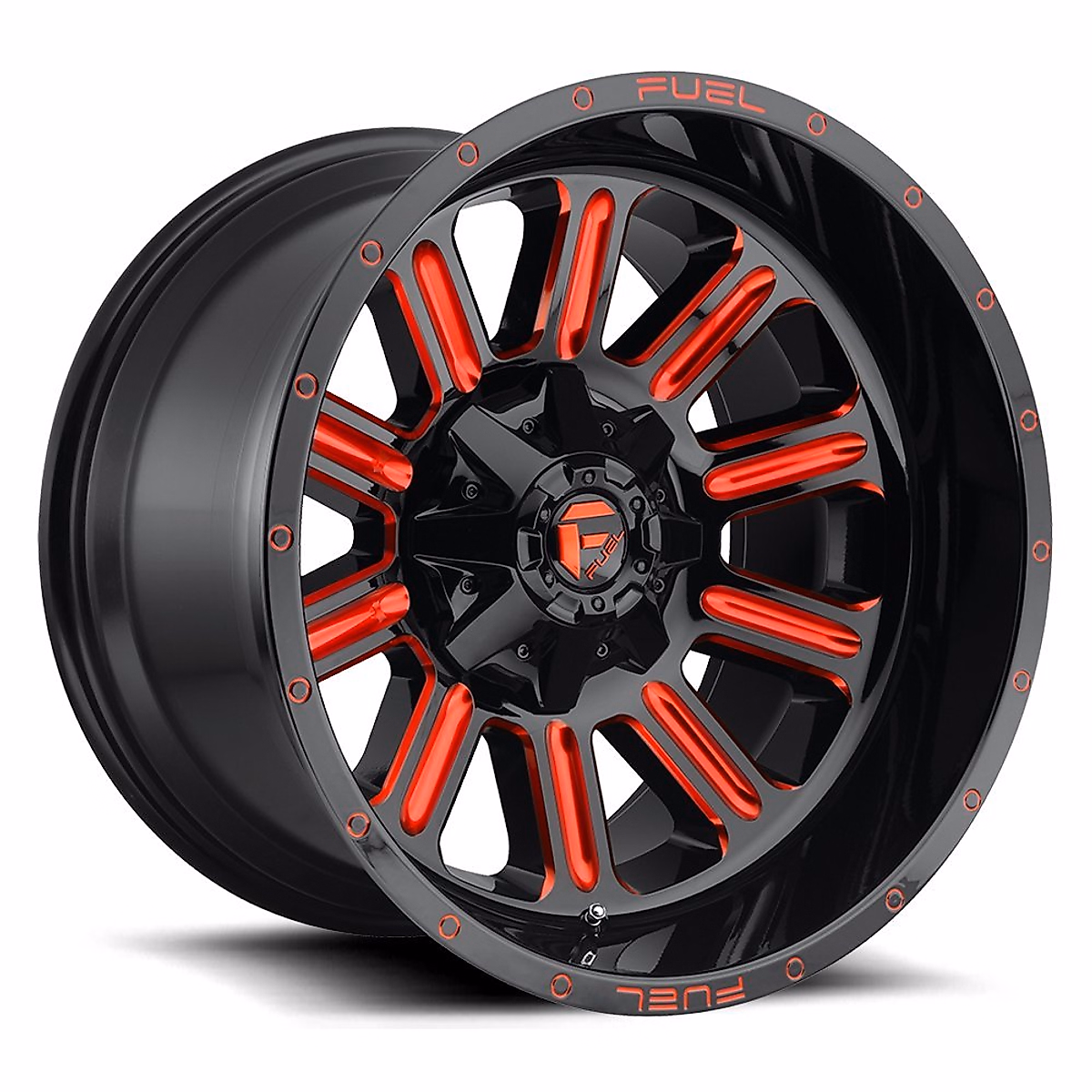 FUEL Hardline NLQ-Gloss MIL RED Wheel with Painted (20 x 9. inches /6 x 135 mm, -44 mm Offset)