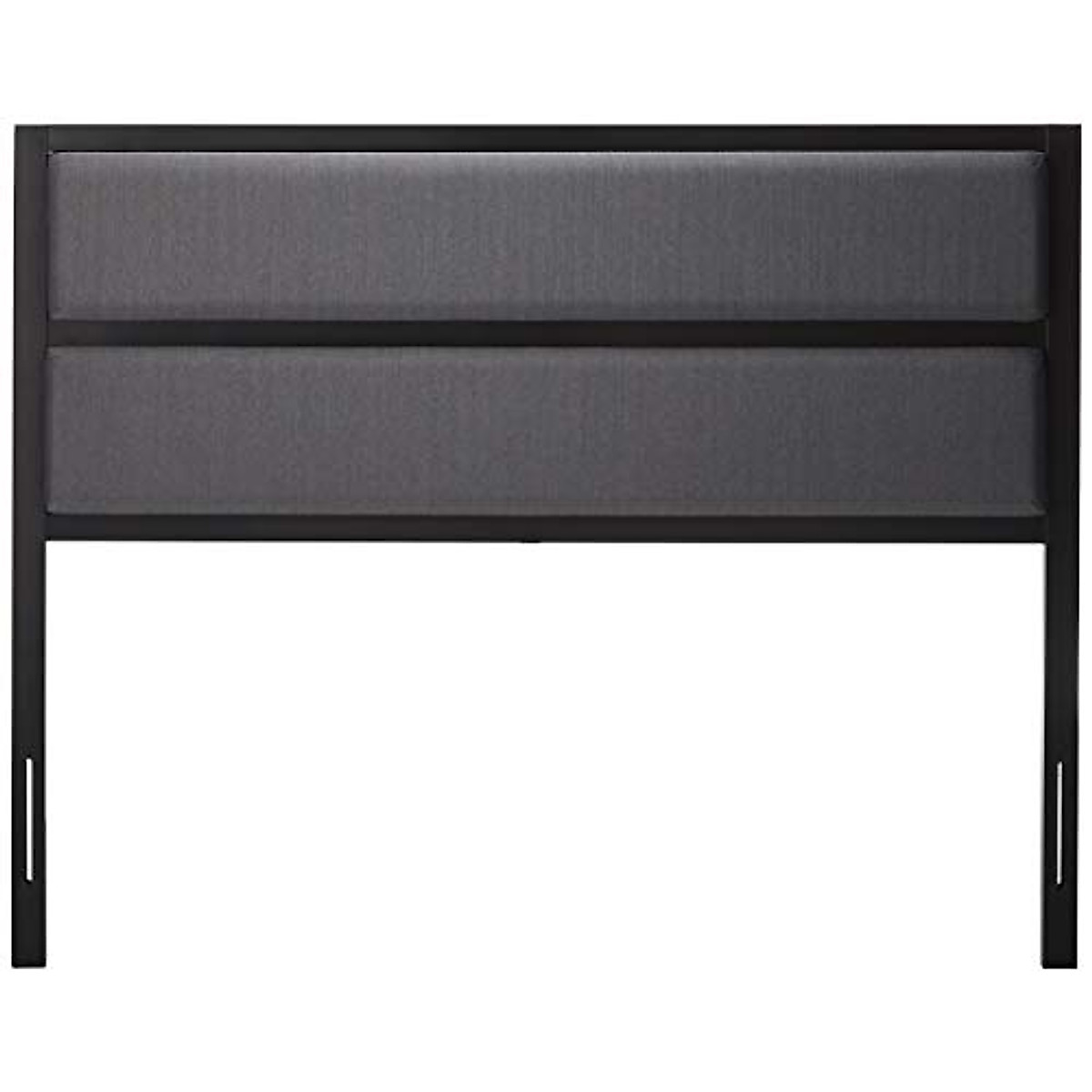 Zinus Jessica Modern Studio Upholstered Metal Headboard, Queen