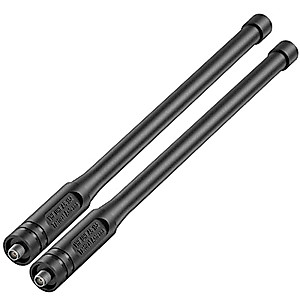 2Pack Baofeng Dual Band VHF UHF SMA-Female Tactical Antenna for Baofeng AR-152 UV-5R UV-82 BF-F8HP BF-H6 BF-888S TP-8Plus Kenwood TYT Etc Two Way Radio