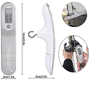 110 lbs Digital Bow Scale Recurve Archery Bow Scale Bow Poundage Scale Hunting Scale Luggage Scale with Peak and Hold Scale LCD Display