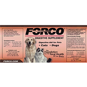 Forco Digestive Supplement, Dogs and Cats, 1LB