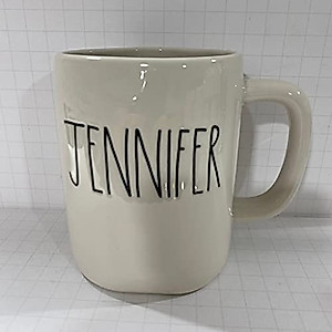 Rae Dunn JENNIFER name JEN Mug - 16 oz - Dishwasher and Microwave safe