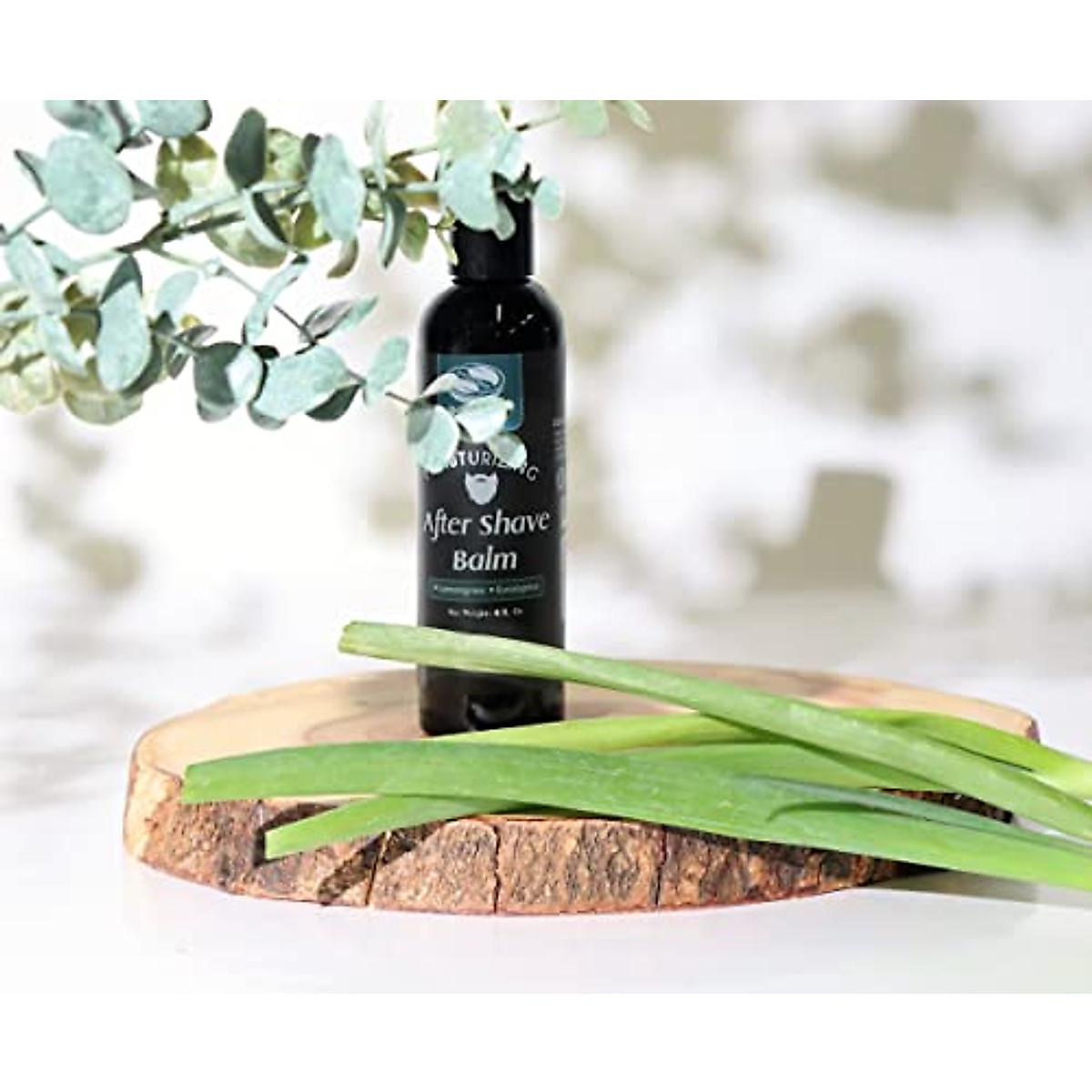 The Henna Guys 4 fl. Oz Lemongrass & Eucalyptus Aftershave Balm, Excellent Aftershave Lotion, Soothes and Moisturizes After Shaving. Takes away Dryness