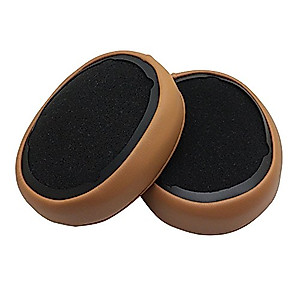 Poyatu Replacement Earpads for Skullcandy Crusher/ANC/EVO Bluetooth Wireless Hesh 3 & EVO & ANC Headphones Gray/Tan Memory Foam Ear Cushions Earbuds Ear Pads Repair Parts Brown