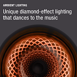 Harman Kardon Aura Studio 4 - Bluetooth Home Speaker - Superior Sound Performance - 5 Diamond-Effect Lighting Themes - Made with Recycled Materials