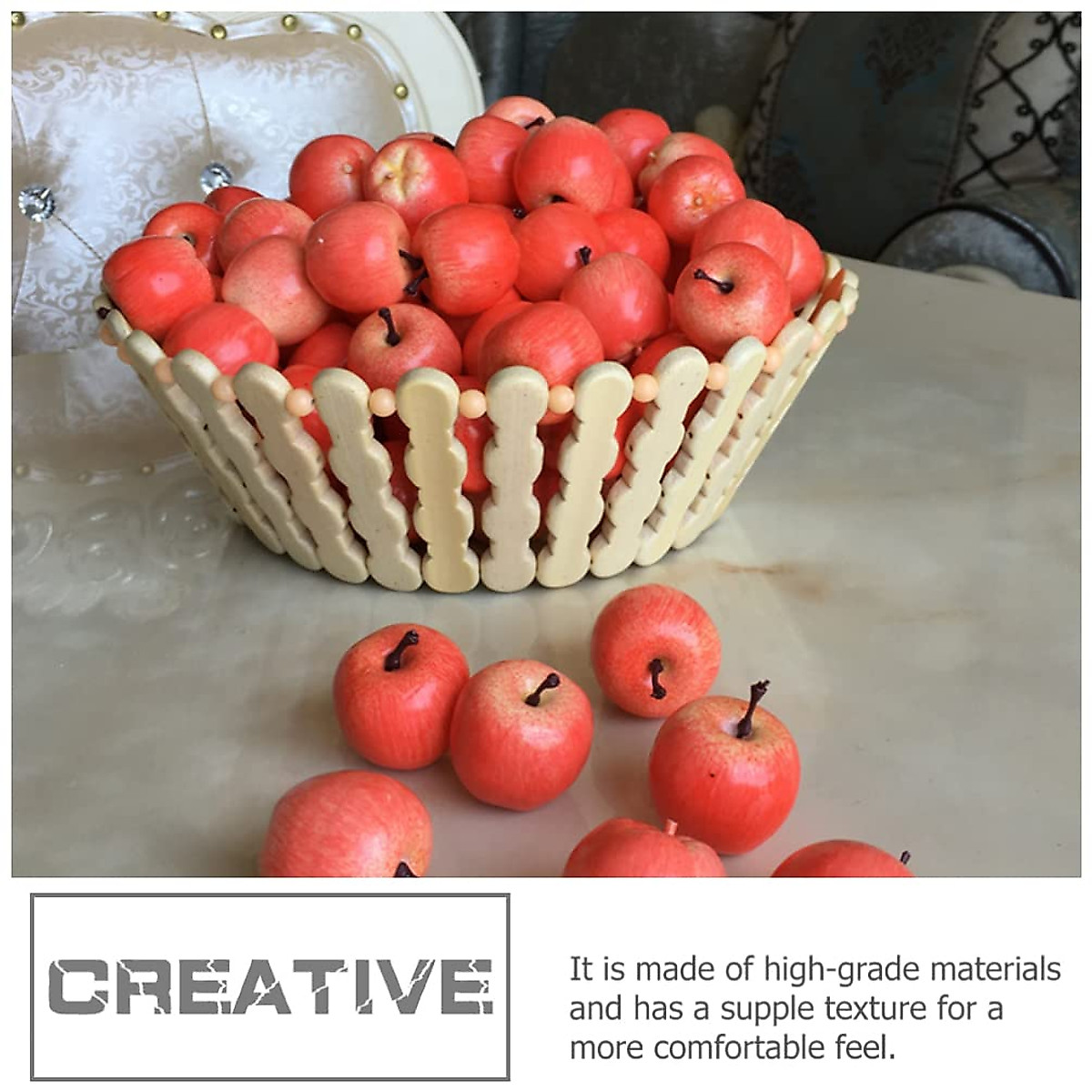 Ipetboom 30pcs Artificial Apple Fruit Simulated Apples Model DIY Supply ...