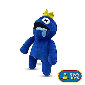 BEGA TOYS Rainbow Friends Plush - Purple Rainbow Friends Plush - Colorful Purple, Yellow, Pink, Blue, Orange Red - Adorable Rainbow Friend Toys for Kids (Blue)