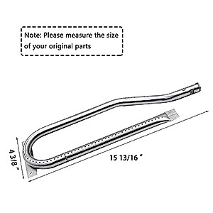 Hisencn Grill Parts Repair Kit Replacement for Jenn Air Gas Grill 720-0337, 720 0337 Gas Grill Burners, Heat Plates Tent Shield Burner Cover, Cooking grids Grates