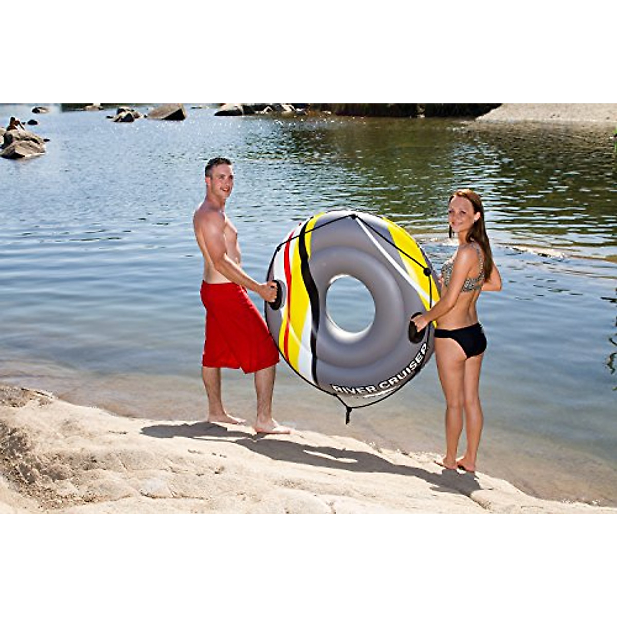 Poolmaster Deluxe Cruiser Inflatable Raft Inner Tube River Float