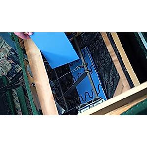 SagsAway 4 Piece Sagging Recliner DIY Repair Kit. No Tools Needed. High Density, Flexible Foam Padding Reinforcement. Four 18 Inch Firm Supports Per Set, Per Seat to Extend The Life of Recliners, Blue