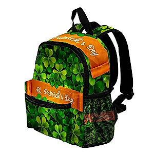 Small Backpack Travel Backpack,Carry On Backpack,st. patrick's day leaves,Women Mini Backpack Casual Daypack