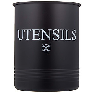 Steelware Central Utensil Holder Large Crocks Kitchen (black)