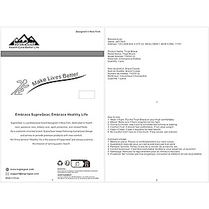 supregear Thigh Brace Support, Adjustable Hamstring Quad Wrap, Neoprene Thigh Compression Sleeve for Pulled Groin Muscle, Sprains, Quadricep, Tendinitis and Injury Strain Recovery, Women Men, Black