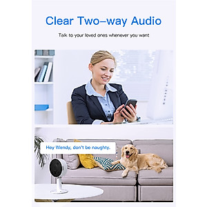 ARENTI 4MP WiFi Security Camera Indoor, 3PCS Pet Dog Camera with Phone App, Plug-in Baby Home Puppy Cam, 2.4GHz, Motion Sound Detection, Night Vision, Two-Way Talk, Alexa and Google Compatible
