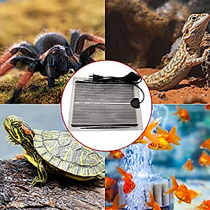 Achicklead Reptile Heating Pad-Adjustable Temperature Heating Pad Terrarium Heat Mat for Turtle, Lizard, Small Animals and Other Reptiles (5W)