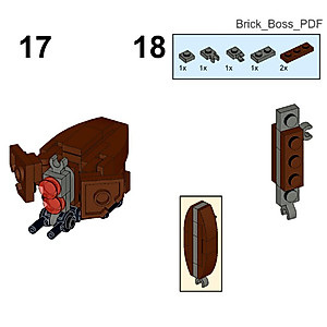 AnDesign Crab Droid Robot Military Building Kit 142 Pcs ww2 Building Blocks Toys Set Compatible with Lego Space War for Kids Adults MOC-87372