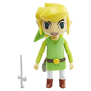 World of Nintendo Link Wind Walker with Wand Action Figure, 4"
