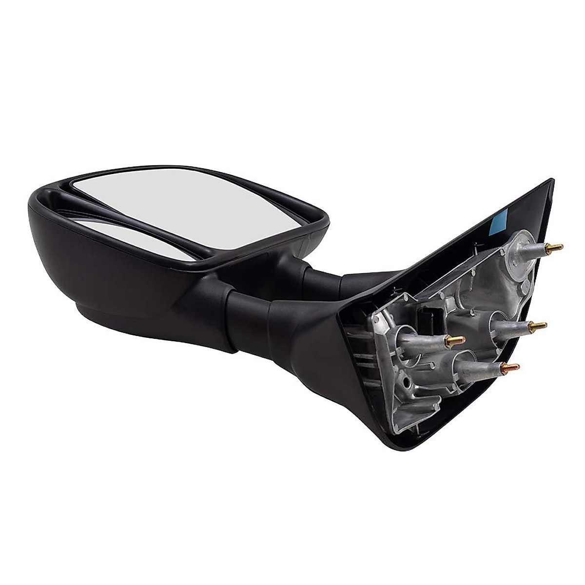 Brock Replacement Drivers Manual Tow Telescopic Side View Mirror Dual Arms Double Swing Compatible with 03-16 E-Series Van 7C2Z17683DA