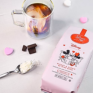 Joffrey's Coffee - Disney Mickey & Minnie Be Mine Brew, Disney Specialty Coffee Collection, Medium Roast, Arabica Beans, Chocolate & Coconut Cream Flavor, Brew or French Press (Whole Bean, 11 oz)