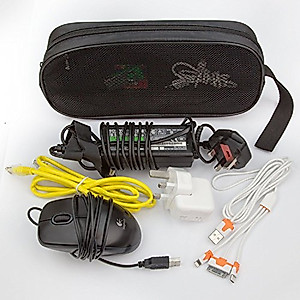 Laptop Chargers Case,Zipper Mesh Laptop Adapter Case,Universal Electronics Accessories Travel Organizer/Carry Case/Bag/Pouch/Sleeve for Laptop Notebook Tablet Power/Mouse/Cord/USB Accessories,Black