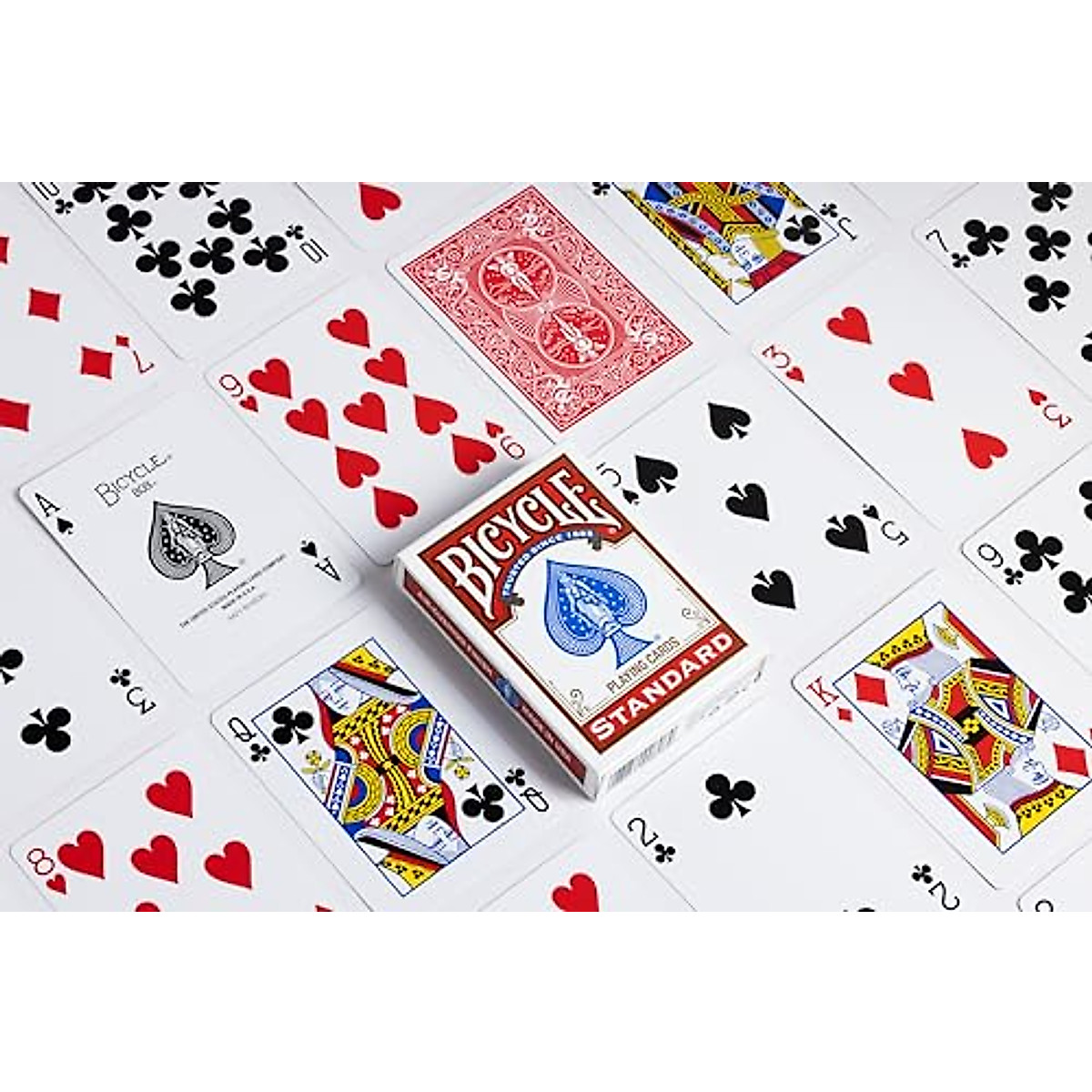 Bicycle Standard Index (Black/Red), Pack of 4