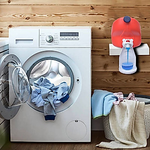 Laundry Detergent Cup Holder [2 Pack] Detergent Drip Catcher for Laundry Room Organizer. No More Mess or Leaks