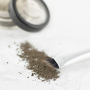 Natural Eyebrow Powder Eyebrow Kit – Mica Brow Powder Eyebrow Makeup Kit with Professional Angled Eyebrow Brush – 10 Natural Shades – No Parabens or Chemicals – Eyebrow Shaper Kit by NuBeauti