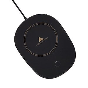 Mind Reader Coffee Warmer and Mug Set, Tea Cup Warmer, Coffee Accesories, Desk, USB Cord, 6.5" L x 4.75" W x 1" H, 2 Pcs, Black