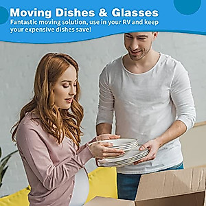 Plate Separators Storage, Set Of 60 And 3 Different Size, Thick and Premium Soft Felt Plate Dividers For China/Dish/Coffee Saucers Protecting and Stacking