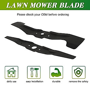 Apeixoto 72531-VH7-000 72511-VH7-000 Mower Blade Compatible with HRX217, HRX217K1, HRX217K2, HRX217K3, HRX217K4 Mower 21" MicroCut Twin Blade Set