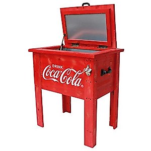 Leigh Country CP 98100 Coca Cola Vintage Cooler, 54-Quart, Red