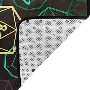 JIOONDEMAND Dungeons Rug Dragons Area Rugs 3D Print Large Carpet Anti Slip Door Mat Decorative for Bedroom Living Room Office 60x39 Inch, White