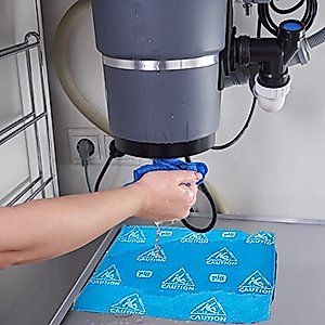 PIG Home Solutions Super Water Absorbent Pad - 10 Pack - 14" x 14" Pads - Blue - PM50429-BL