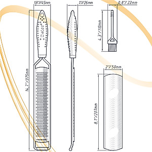 Deiss PRO Lemon Zester & Heavy Duty Cheese Grater & Vegetable Grater - Parmesan Cheese, Lemon, Garlic, Nutmeg, Chocolate, Fruits, Vegetables, Ginger Grater - Stainless Steel Cheese Shredder (RED)