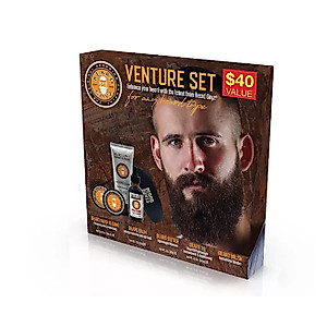 Beard Guyz Venture 5pc Beard Grooming Set with Boar Bristle Beard Brush