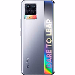 realme 8 Dual-SIM 128GB ROM + 4GB RAM (GSM only | No CDMA) Factory Unlocked 4G/LTE Smartphone (Cyber Silver) - International Version