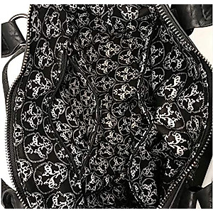 Downupdown Punk Skull Black Rivet Shoulder Bag Women Purse Casual Handbag