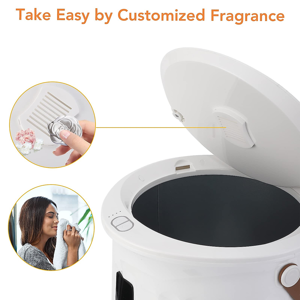 GARVEE Towel Warmers 20L, 450W Luxury Large Towel Warmer Bucket for Bathroom with Digital LCD, Auto-Shut Off Fits Up to Two 40"X70" Oversized Towels, Bathrobes, Blankets, Gift for Women's Day