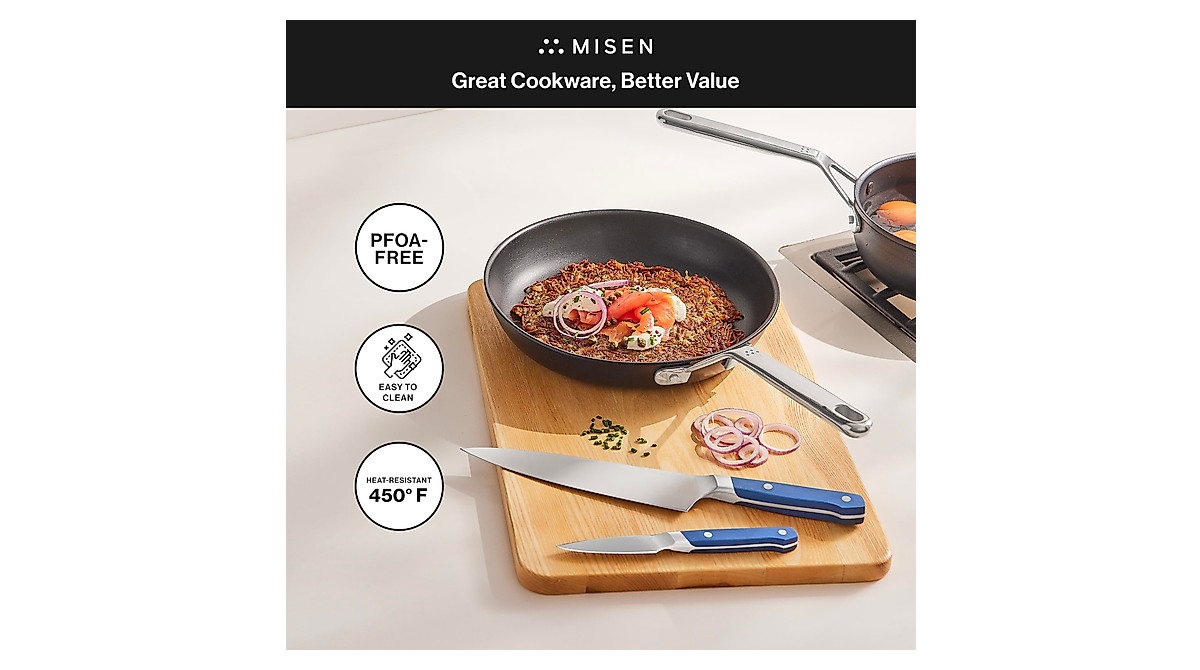Misen 10 Inch Nonstick Frying Pan - Durable & High-Performance Skillet
