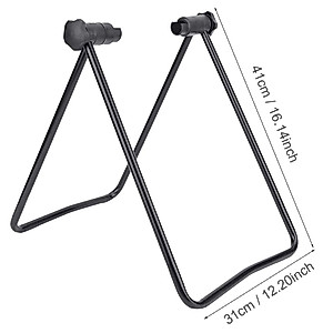 Bicycle Stand, Thin Wall Steel Foldable Bicycle Stand Tube Bike Kickstand Support U Shape Repair Stand, for Mountain Bike Cycling Foot Rack Parking Frame Bracket Equipment